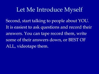 Let me introduce myself | PPT