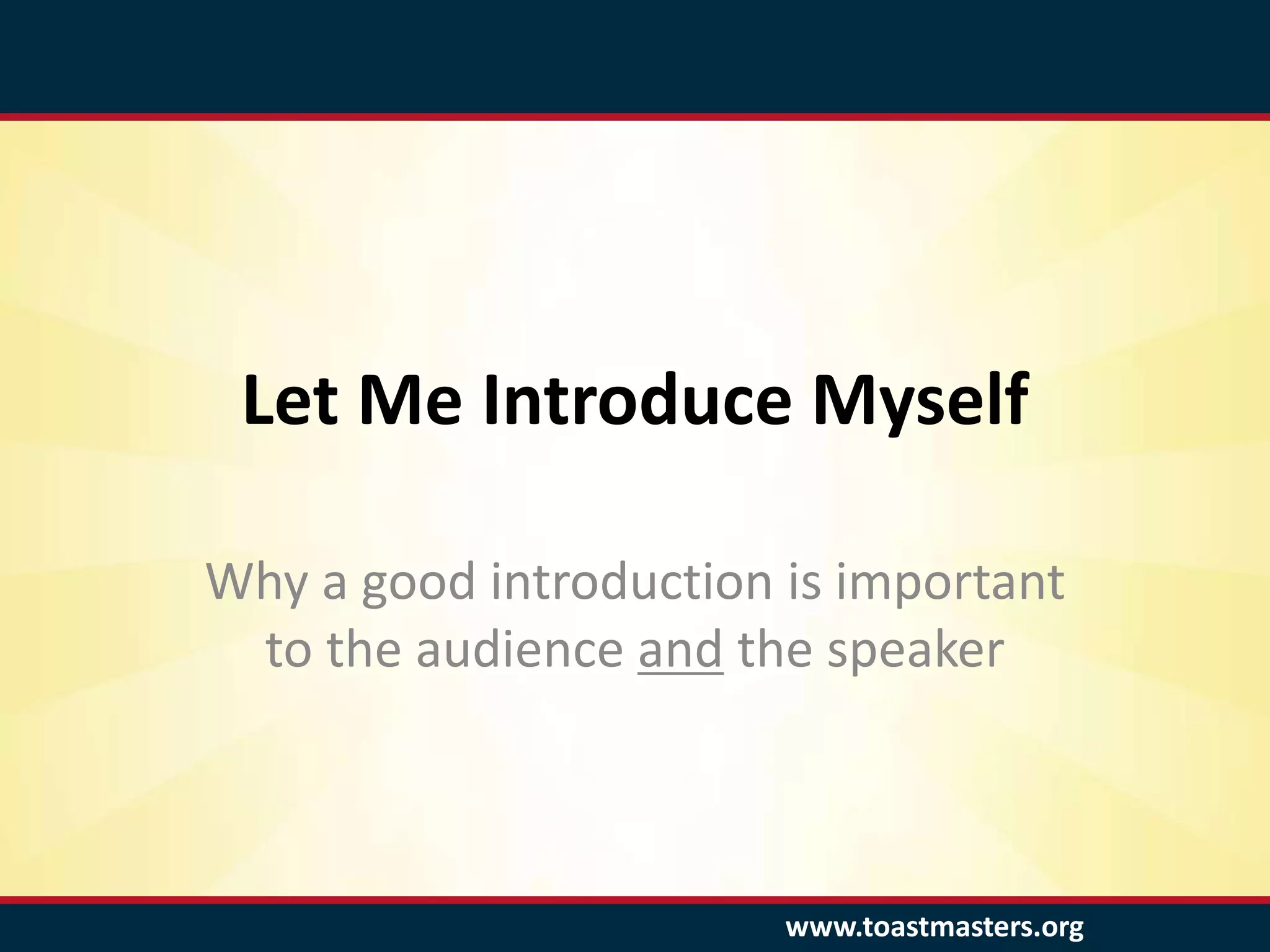 Crafting Meaningful and Compelling Speech Introductions | PPT