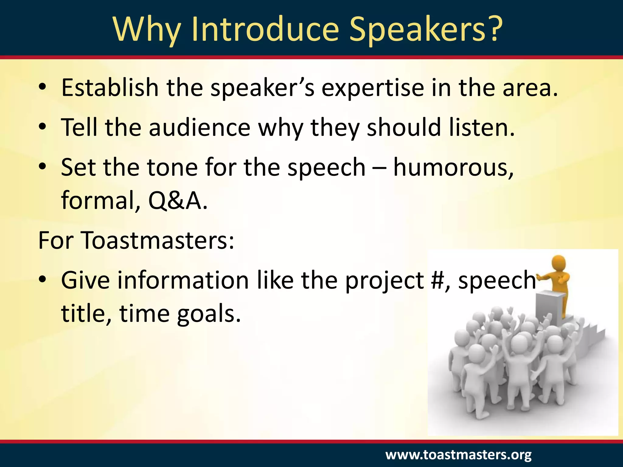 Crafting Meaningful and Compelling Speech Introductions | PPT