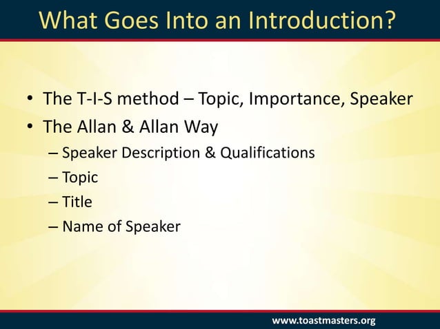 Crafting Meaningful and Compelling Speech Introductions | PPT
