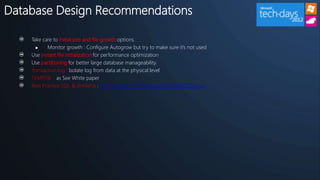 Le Top 10 des Best Practices pour SQL Server | PPTX