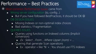 Le Top 10 des Best Practices pour SQL Server | PPTX