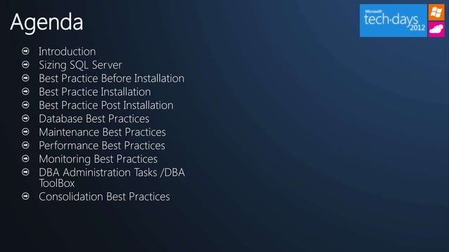 Le Top 10 des Best Practices pour SQL Server | PPT