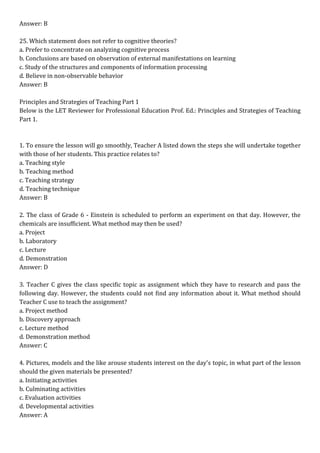 Let prof ed reviewer | PDF