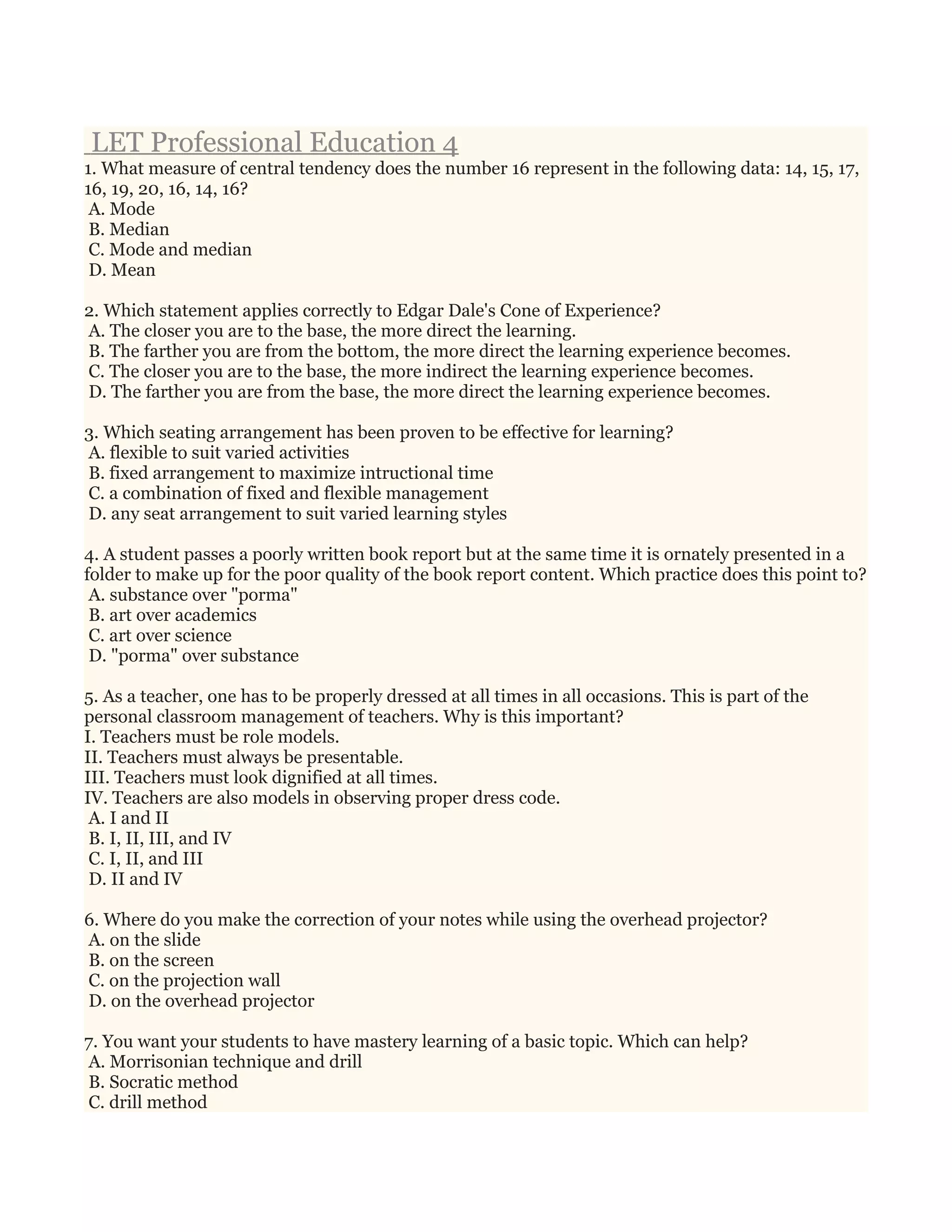 Let professional education 4 | DOC