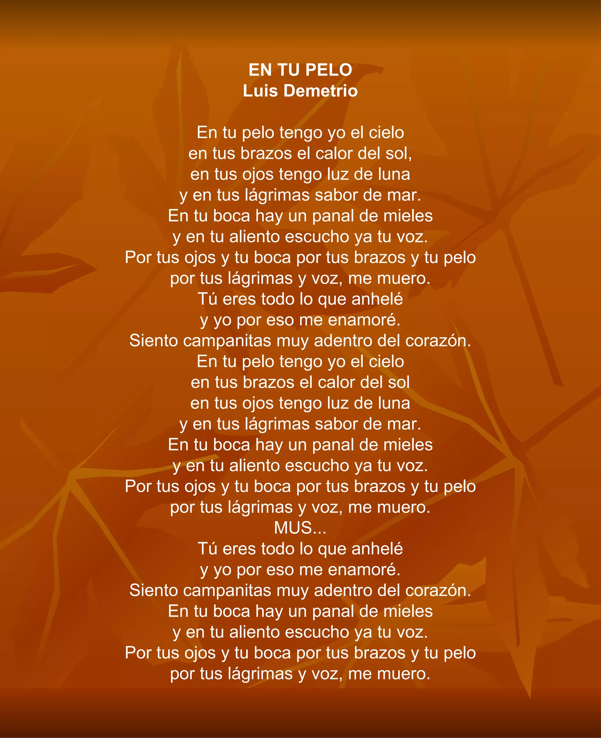 letra de las canciones con E | PPT