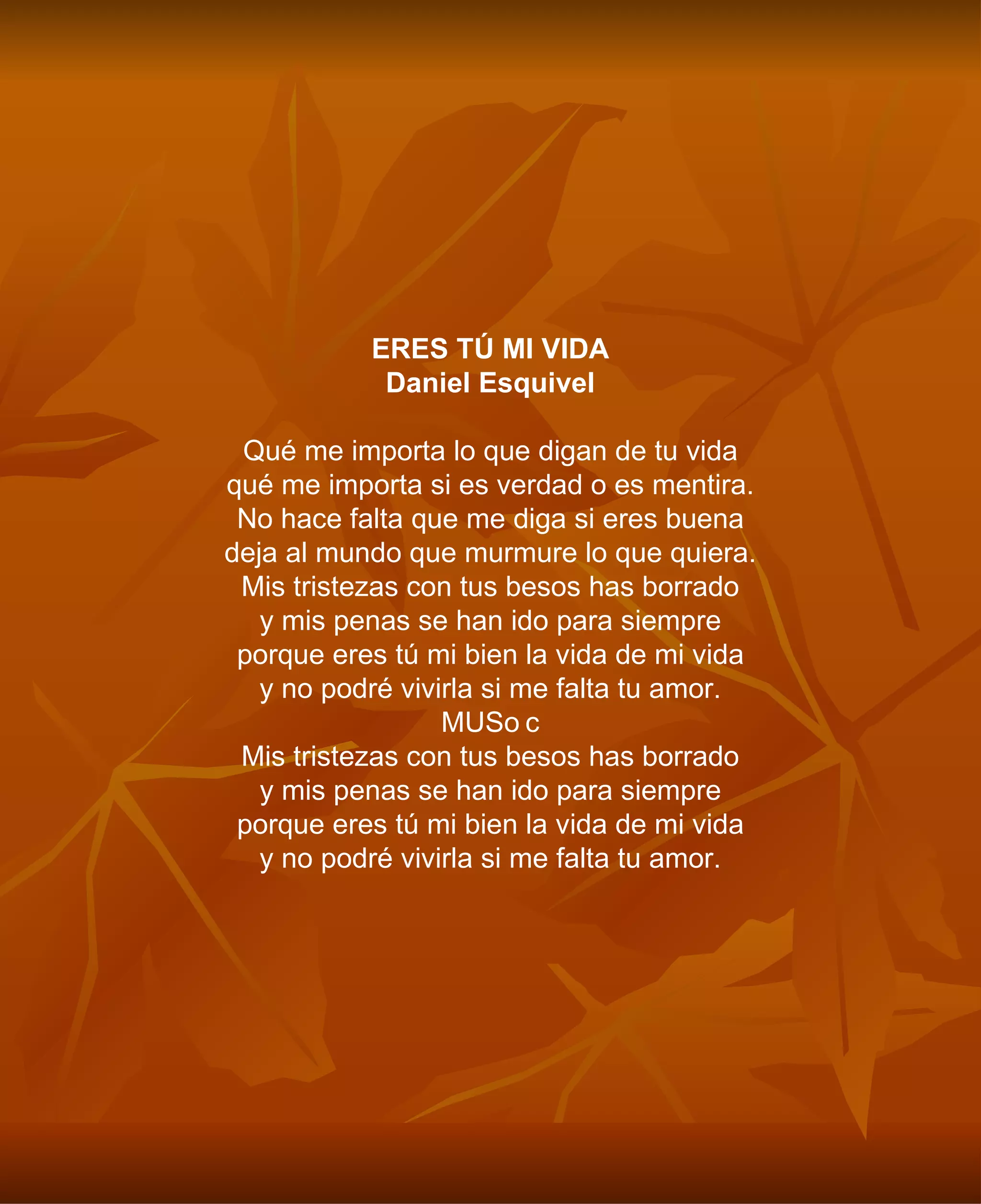 letra de las canciones con E | PPT