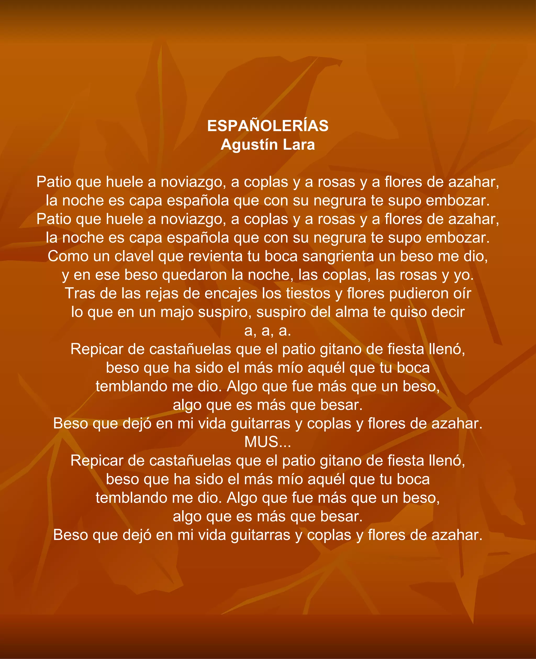 letra de las canciones con E | PPT