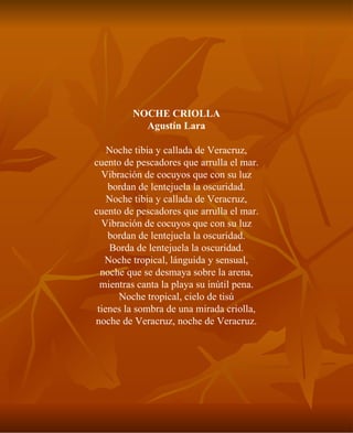 letra de las canciones con N | PPT