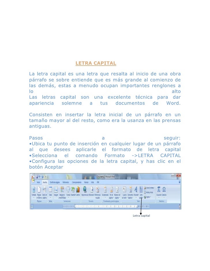 Nayeli Fidel: Letra capital en word 2013