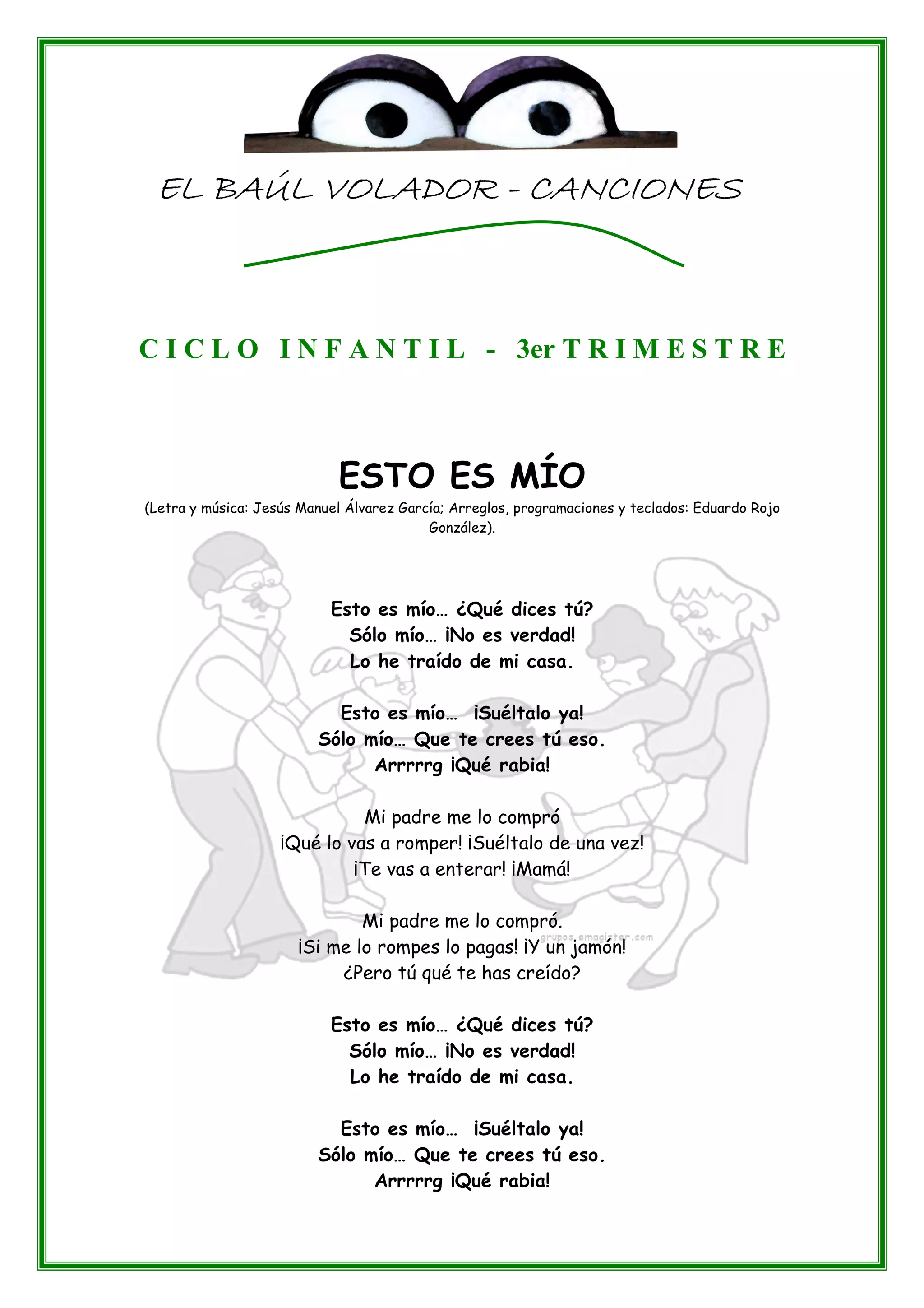 Letra esto es mío | PDF