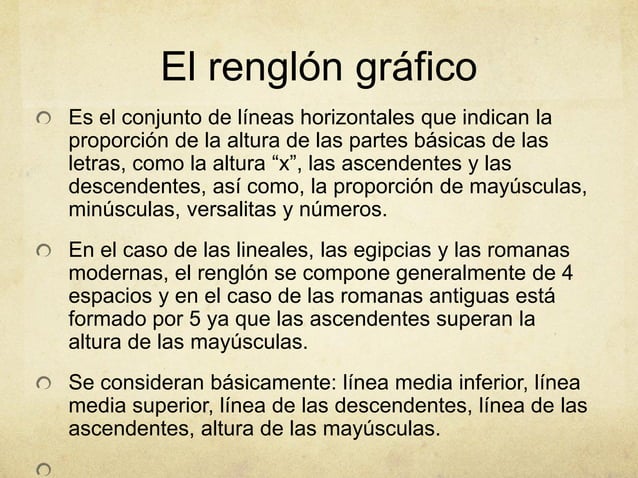 Letra estructura individual y partes que la conforman | PDF