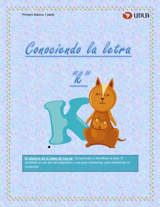 Guía clase 1 letra k | PDF