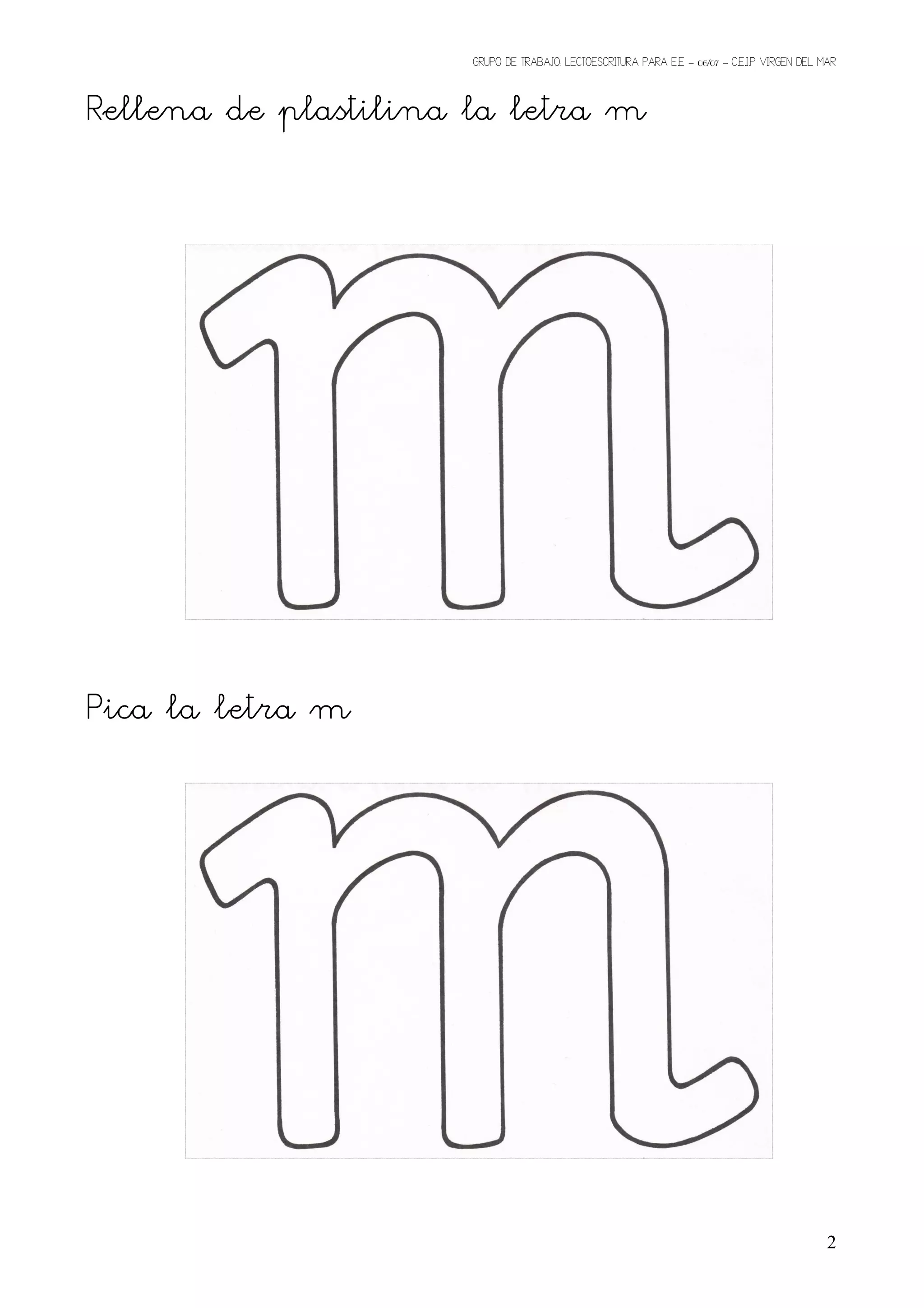 Letra m | PDF