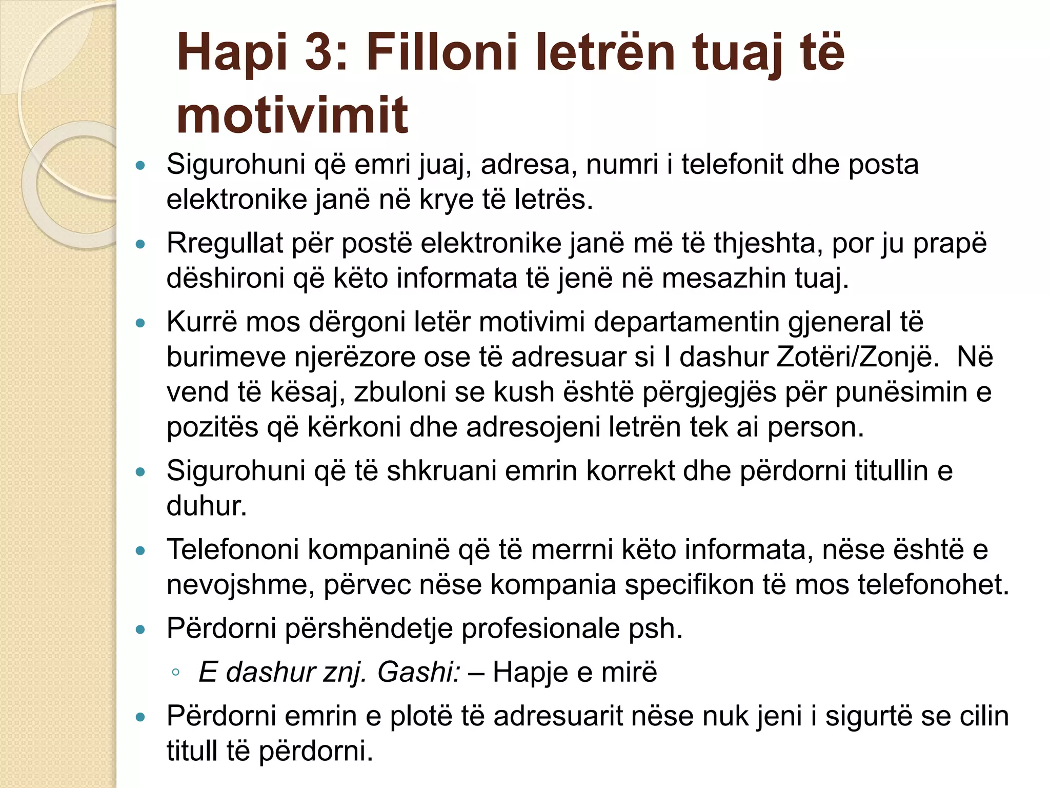 Letra motivuese | PPT