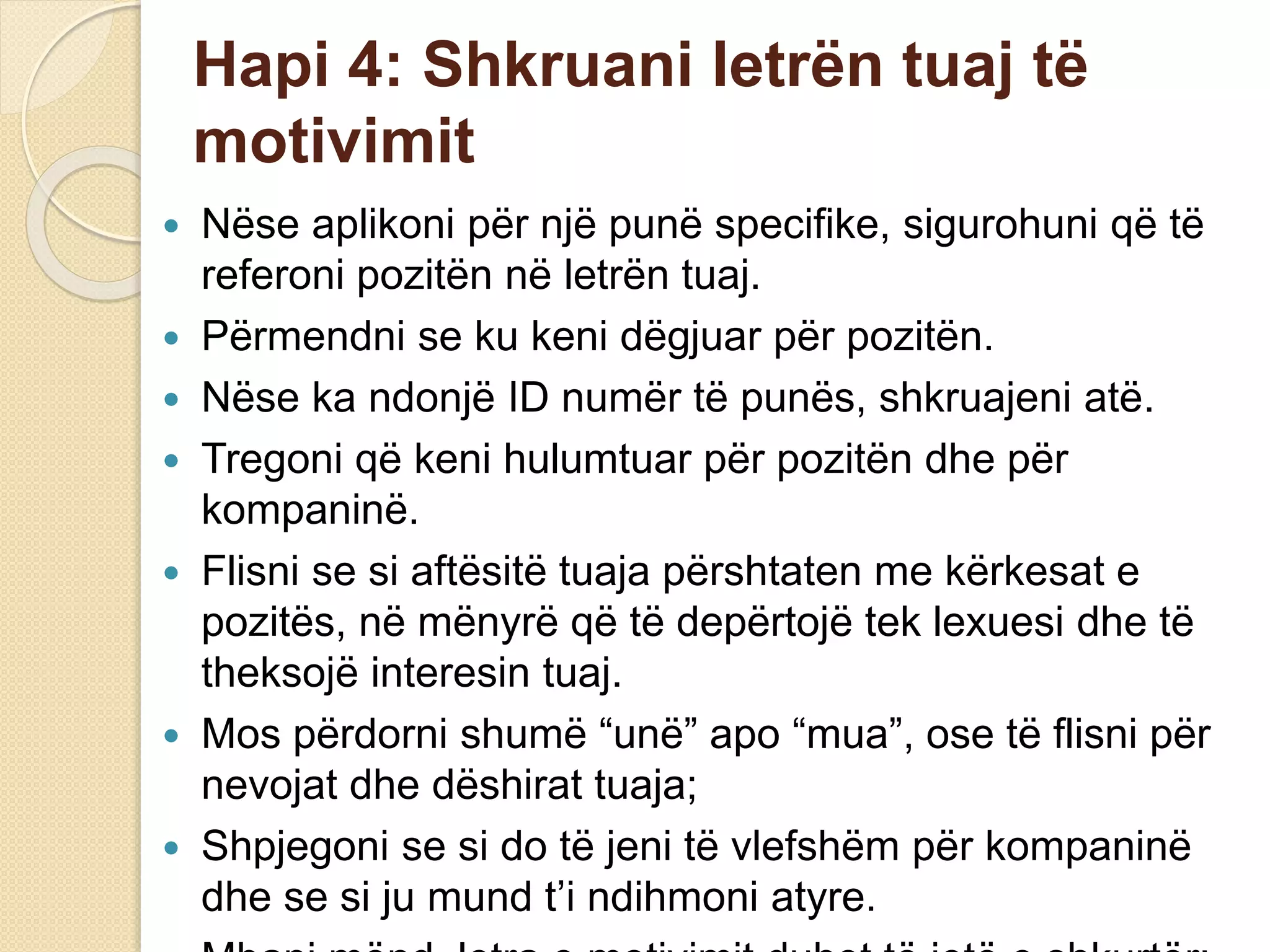 Letra motivuese | PPT