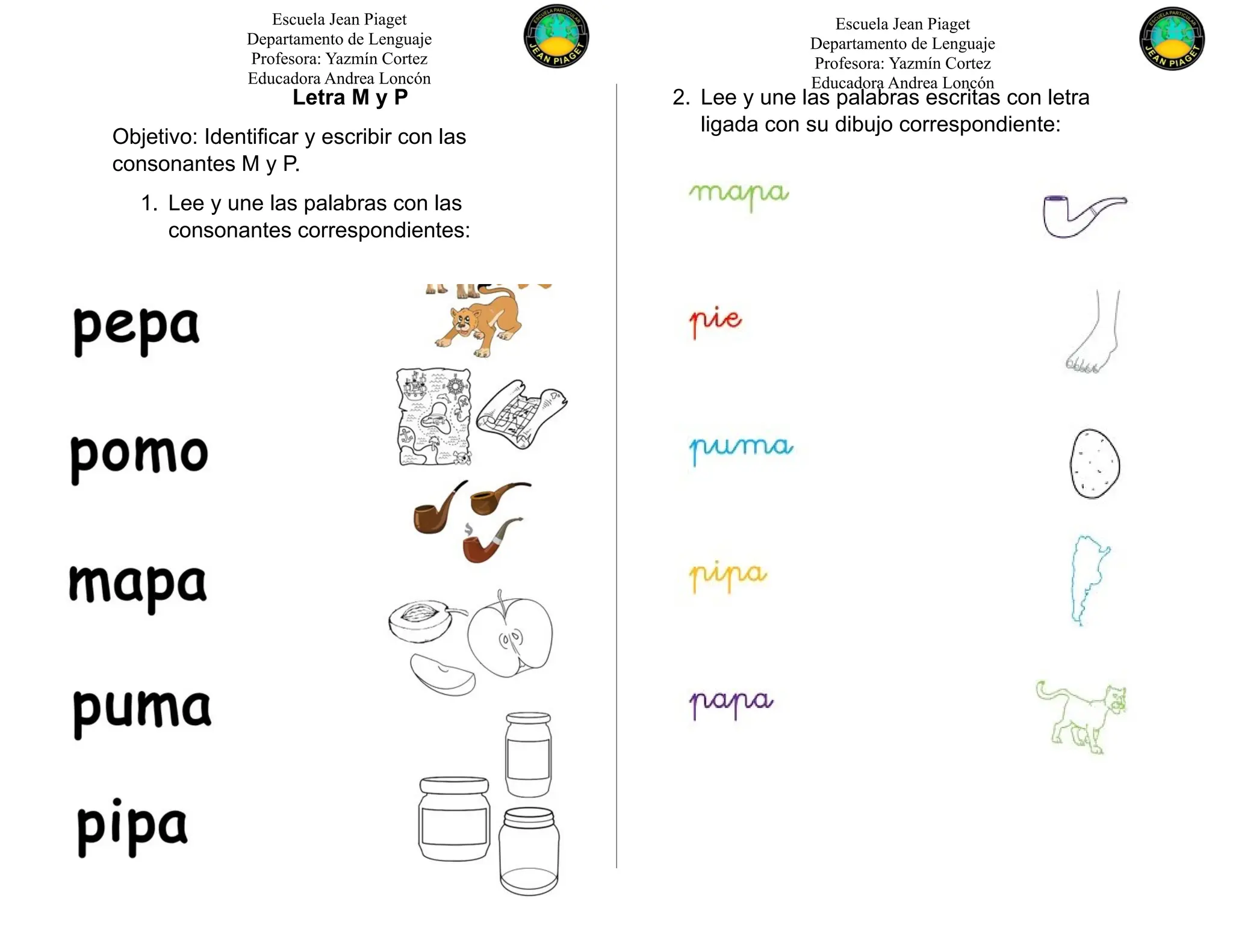 letra m y p, lecturas y comprension de oraciones 01-04.docx