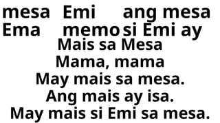 Mga LARaWANG NAGSISIMULA SA LETRANG Ee | PPTX