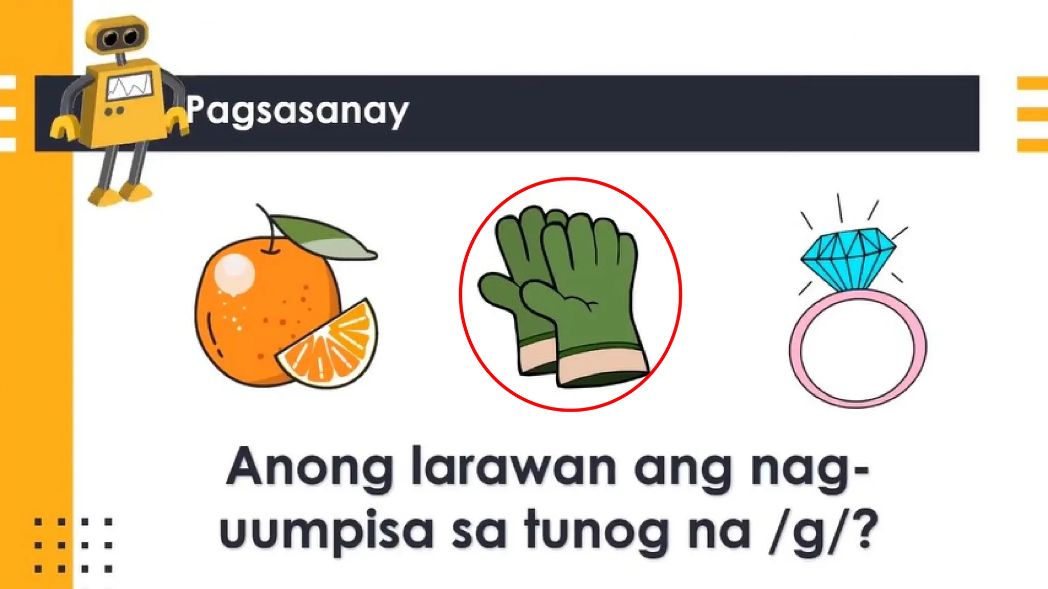MGA LARAWANG NAGSISIMULA SA LETRANG Gg | PPTX