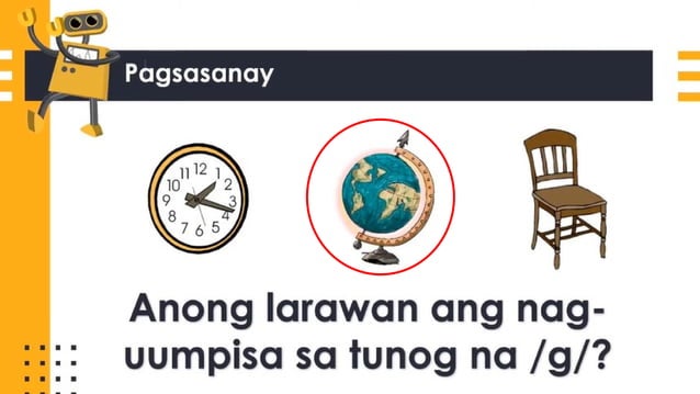 LETRANG Gg na mga larawang may tunog na /g/ | PPTX