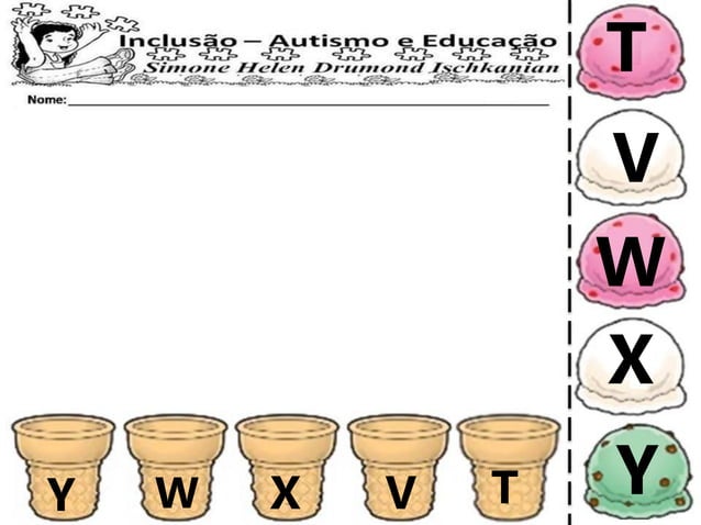 Letras do alfabeto sorvete | PDF