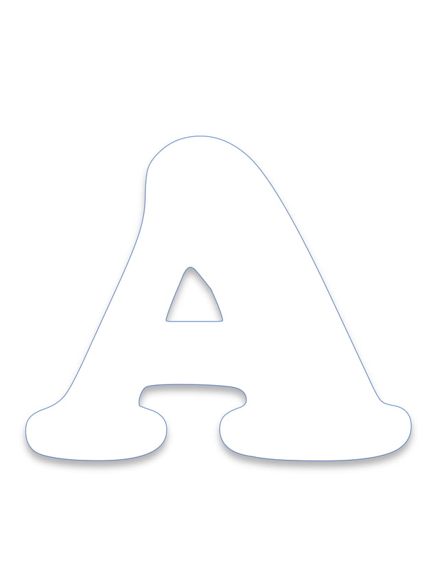 Letras grandes abecedario