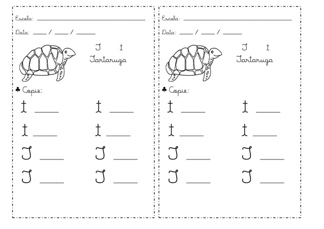 Letra t cursiva | PPT