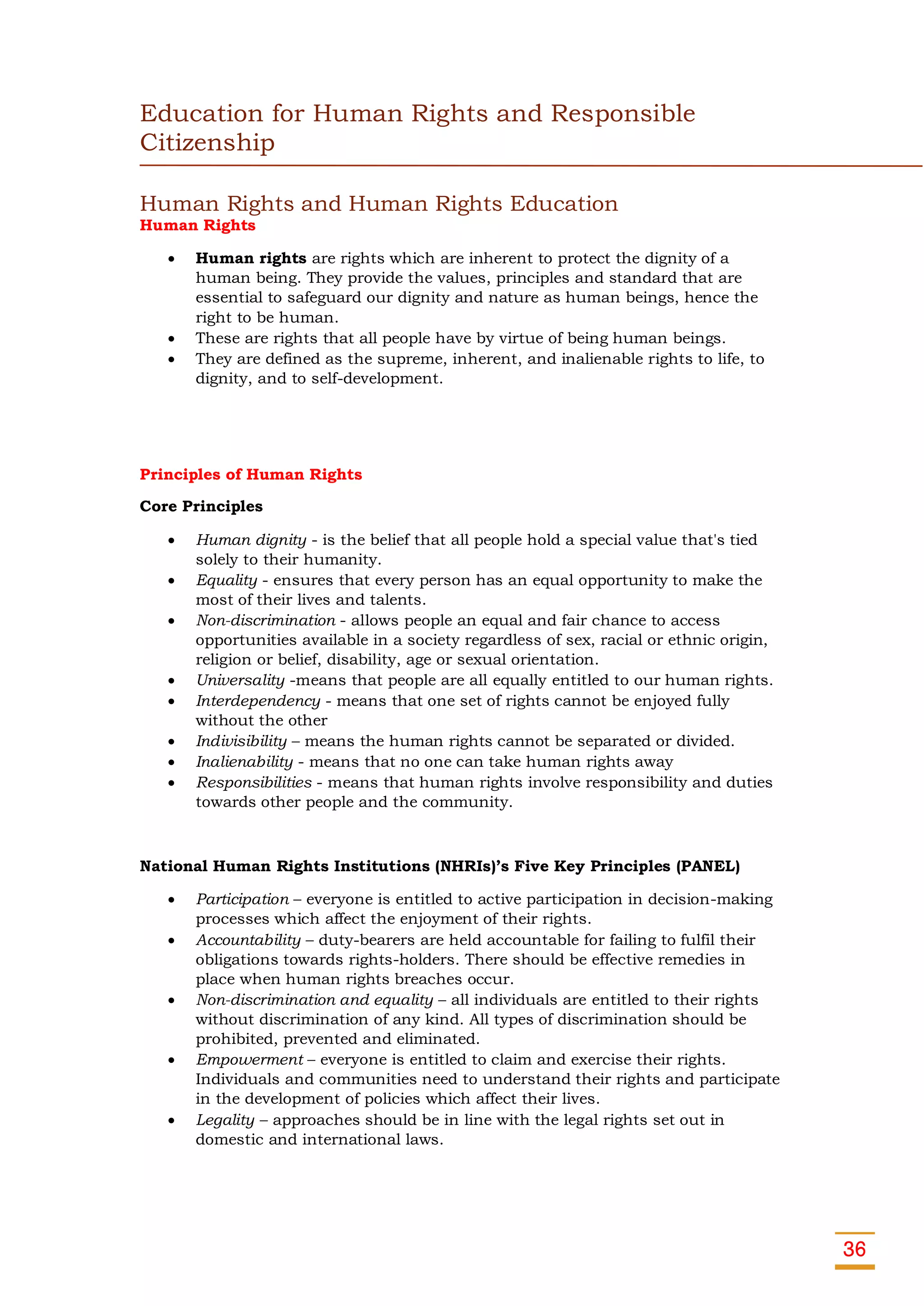 LET Reviewer - Values Education | PDF