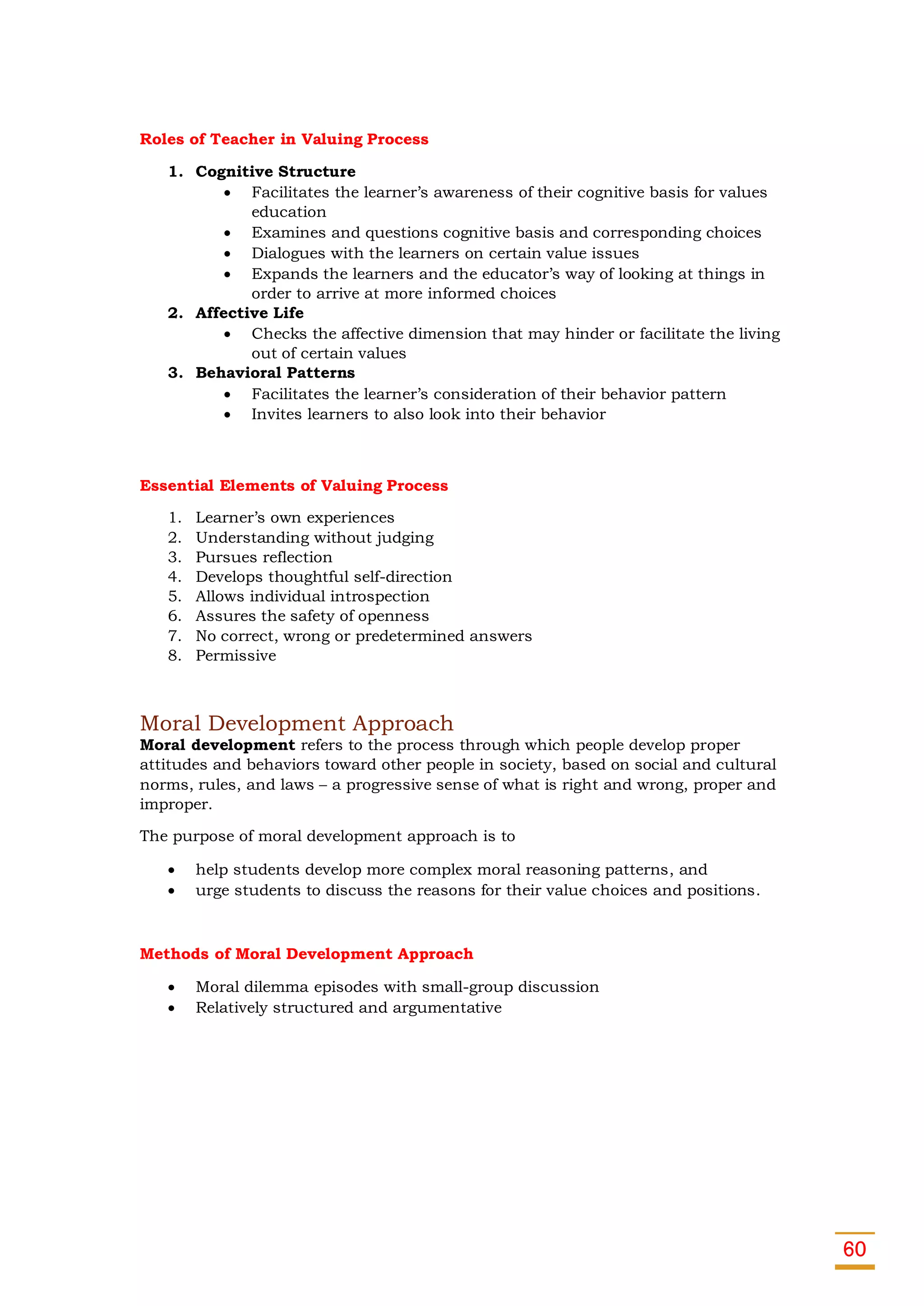 LET Reviewer - Values Education | PDF