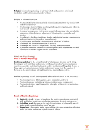 LET Reviewer - Values Education | PDF