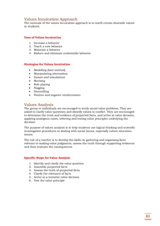 LET Reviewer - Values Education | PDF