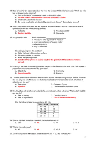 Professional Education reviewer for PRC-LET or BLEPT Examination | PDF