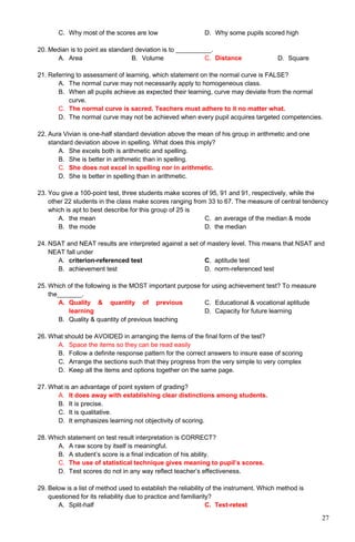 Professional Education reviewer for PRC-LET or BLEPT Examination | PDF