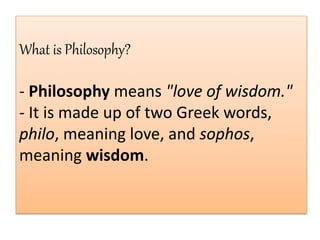 Let review on philosophy of education | PPTX