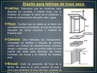 Letrinas - Saneamiento ambiental | PPTX