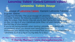 Letromina Tablets by Alpha-pharma (Generic Letrozole Tablets) | PPT