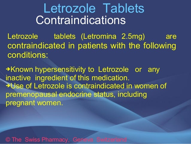 Letrozole Tablets for Treatment of Breast Cancer in Post-Menopausal