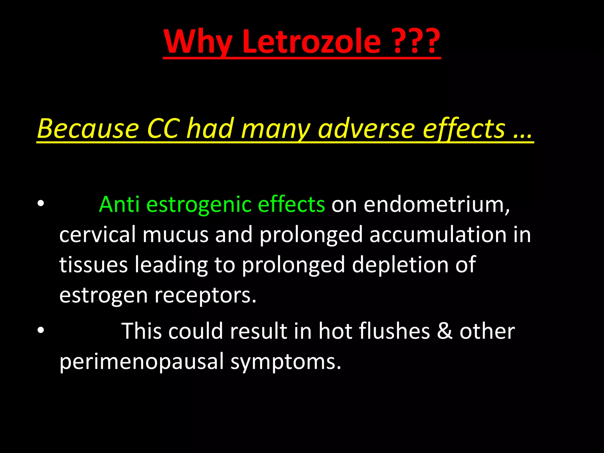 LETROZOLE - A WONDER DRUG FOR OVULATION INDUCTION BY DR SHASHWAT JANI ...
