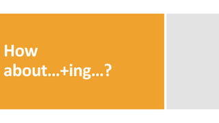 LET’S & how about - english learning grammar | PPT