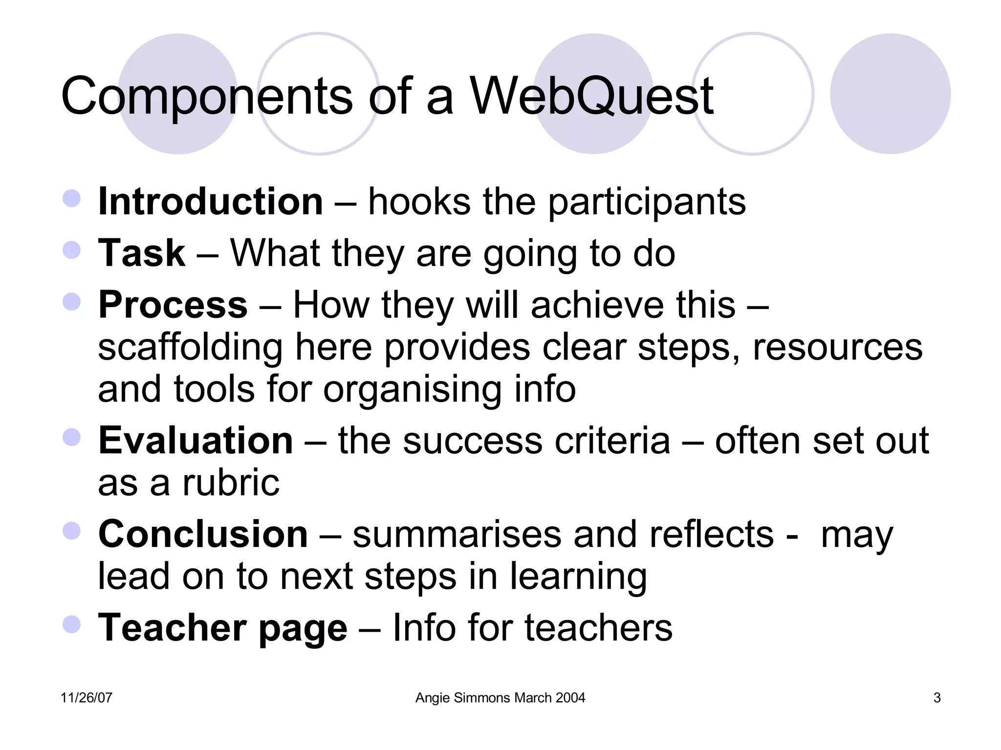 Lets Look At Webquests | PPT