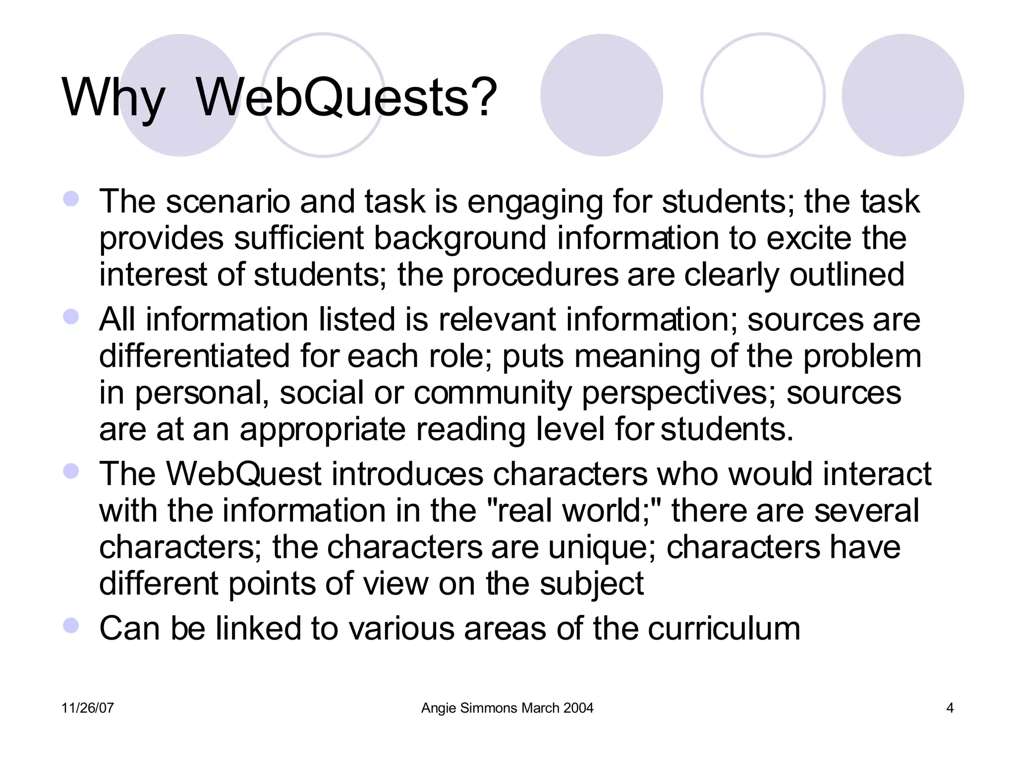 Lets Look At Webquests | PPT