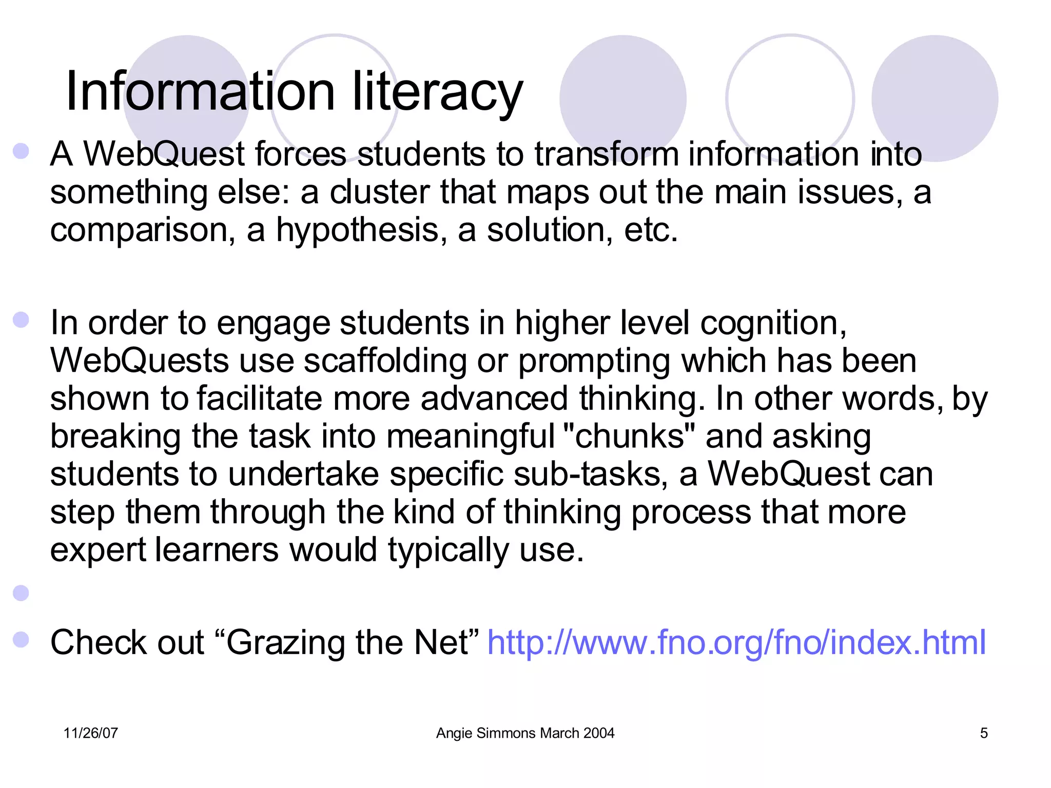 Lets Look At Webquests | PPT
