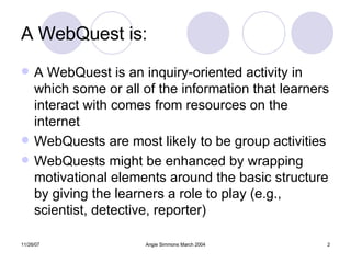 Lets Look At Webquests | PPT