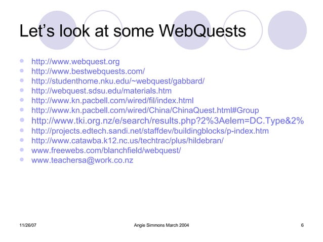 Lets Look At Webquests | PPT
