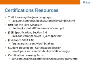 Let's talk about certification: SCJA | PPT