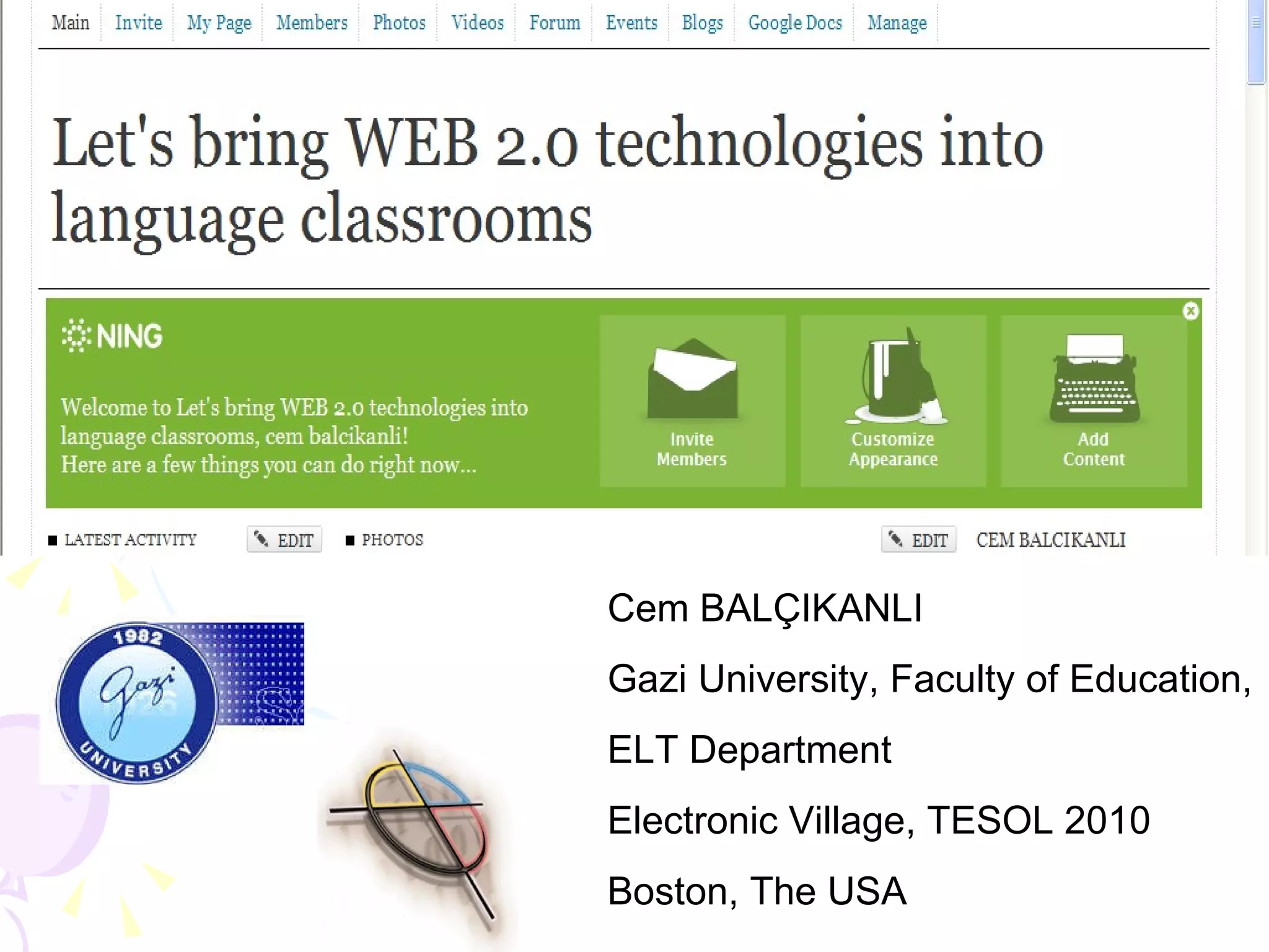 Lets Bring Web 2 0 Technologies Into Language Classrooms An Interactive Project | PPT