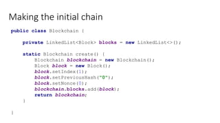 Let's Build A Blockchain... in 40 minutes! | PPTX | Internet | Computing