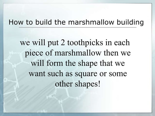 Let’s Build Our Marshmallow Building | PPTX