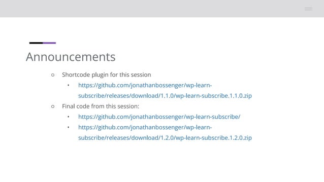 Let's code! Converting a Shortcode into a Block | PPT