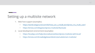 Creating a WordPress multisite network | PPT